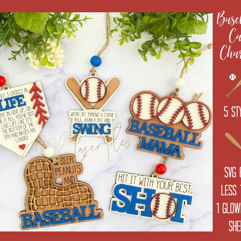 Baseball Keychain - Etsy