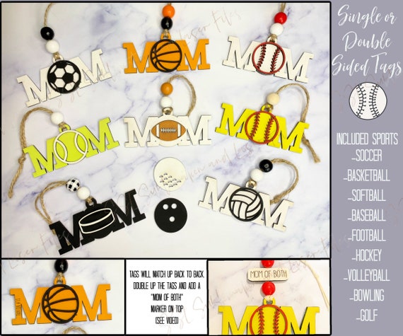 Sports Key Chain SVG Sports Car Charm SVG Softball Car Charm | Etsy