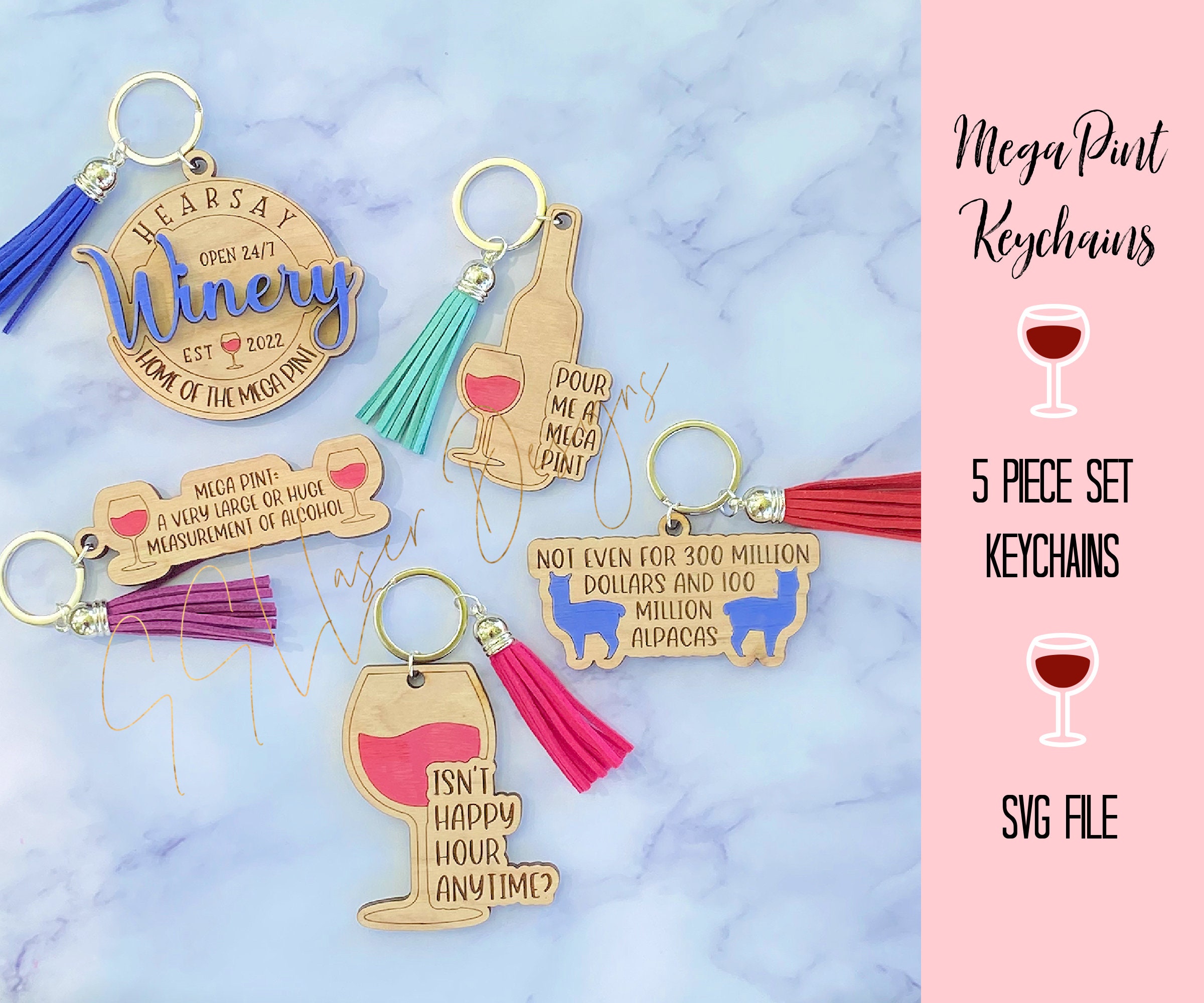 Mega Pint SVG Laser Cut File, Happy Hour Anytime SVG Laser Cut File ...