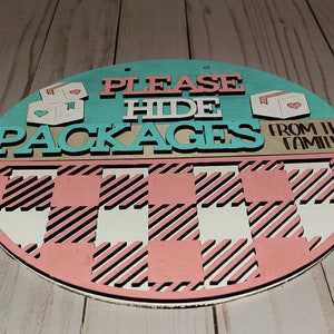 Please Hide Packages SVG Door Sign, Hide Packages From Husband SVG Door ...