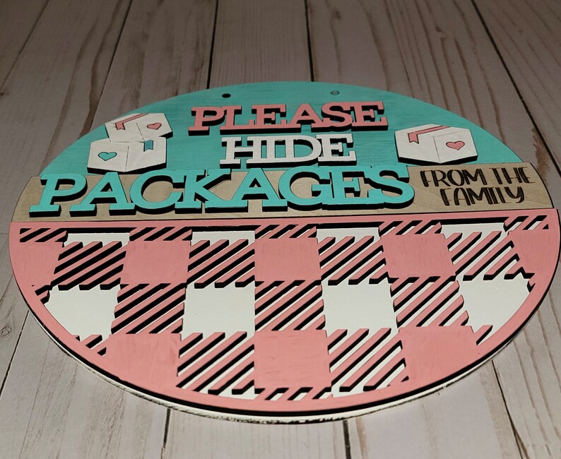 Please Hide Packages SVG Door Sign Hide Packages From Husband | Etsy