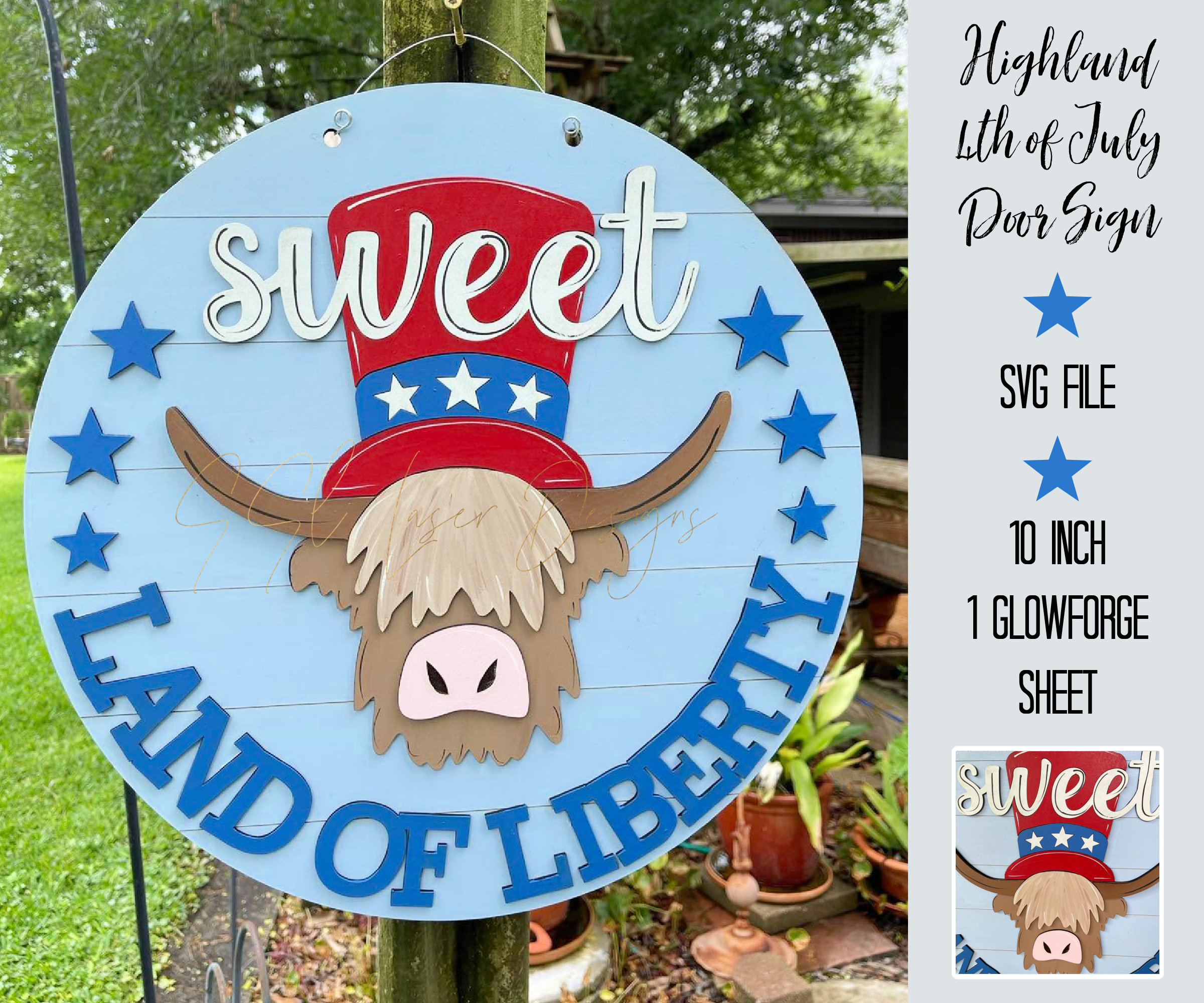 Highland Cow Door Sign, Highland Cows Cut File, Fluffy Cow Door Sign ...