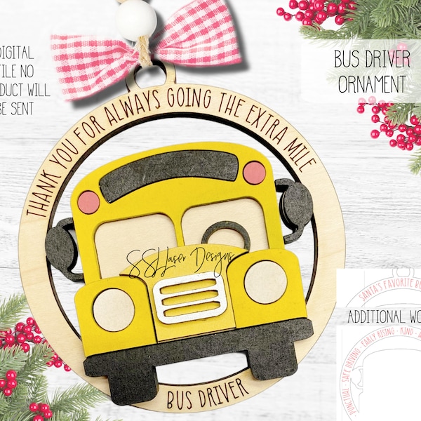 School Bus Laser Cut Ornaments - Etsy Australia