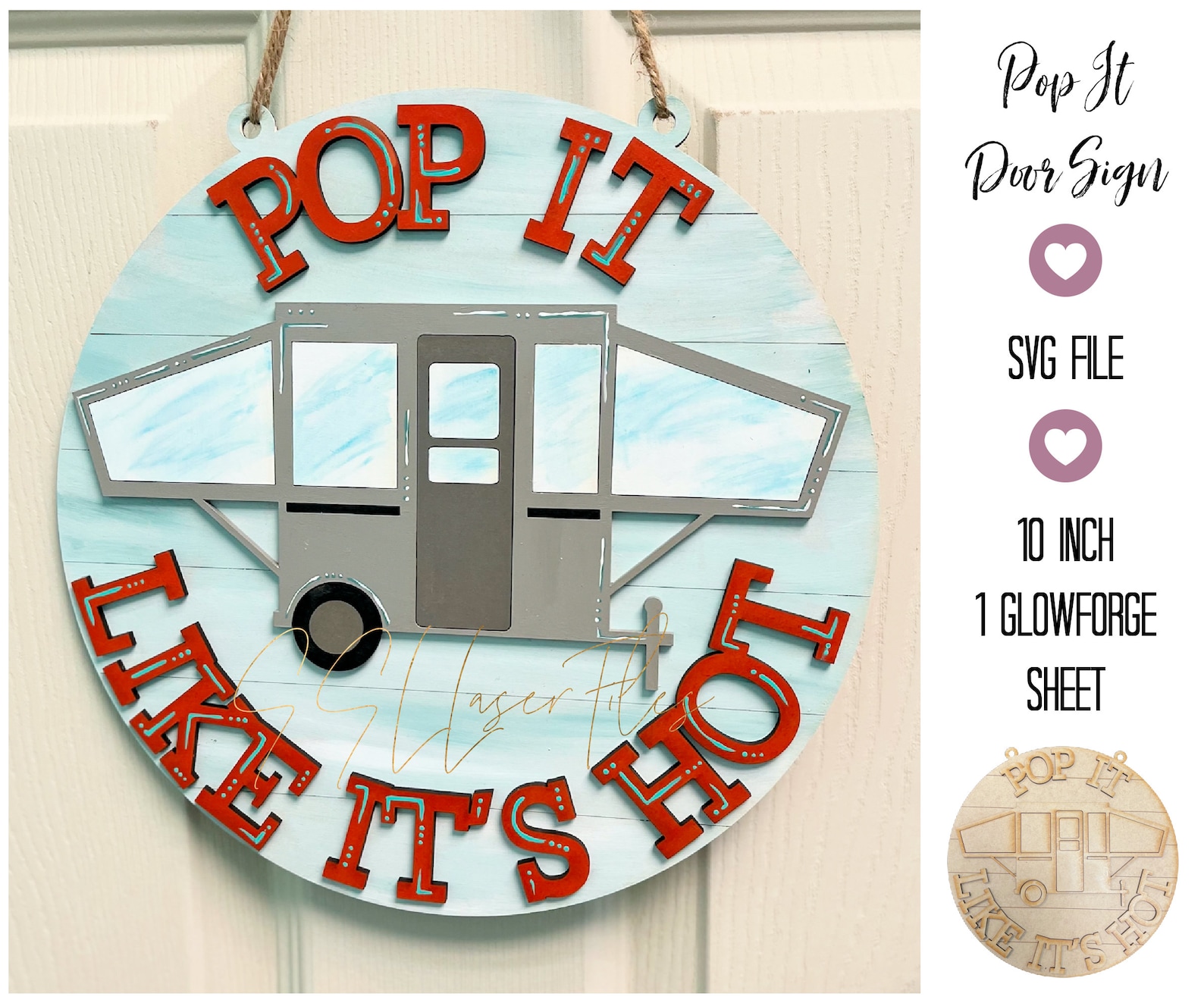 Pop up Camper SVG Cut File Pop up Camper Door Sign SVG - Etsy