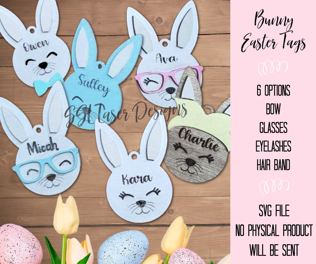 Osterkorb Tags SVG Datei, Oster Tag SVG Datei, Osterhase Tag SVG Datei ...