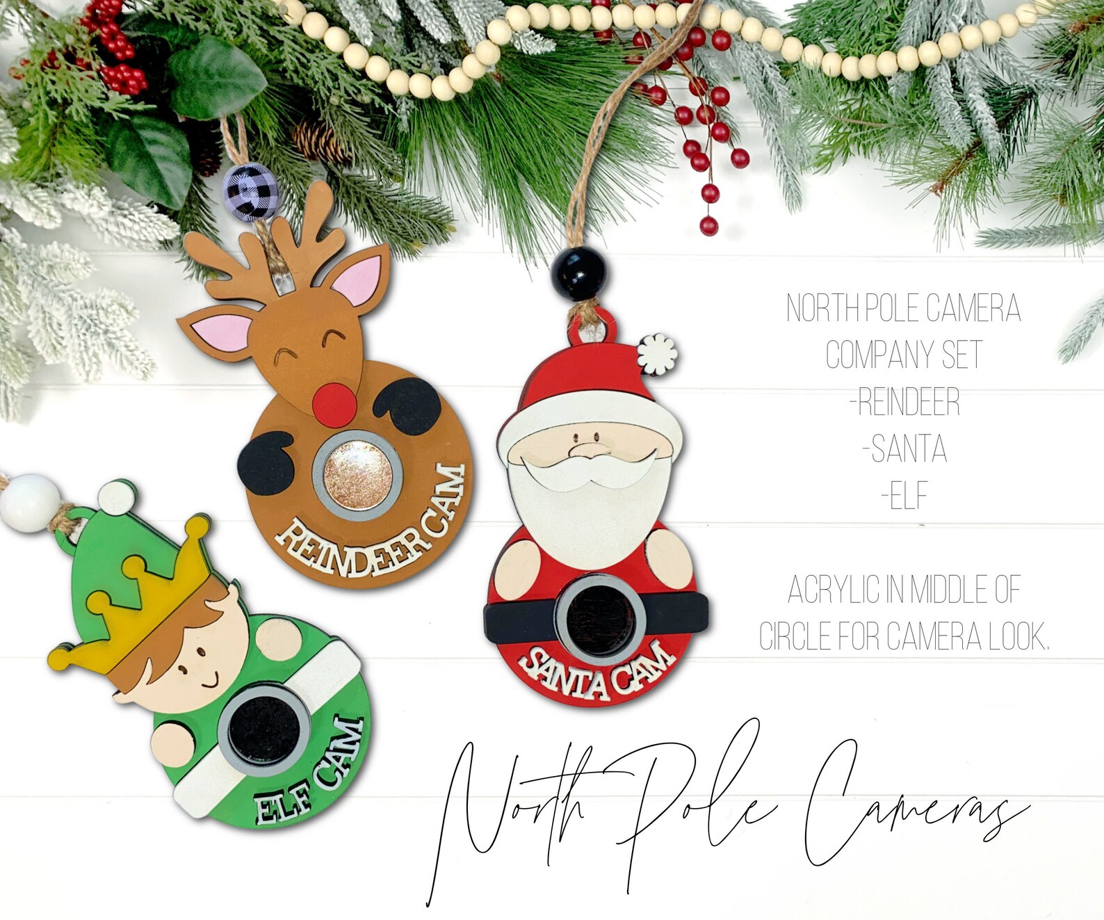 Elf Surveillance Christmas Ornament SVG Elf Camera Christmas - Etsy