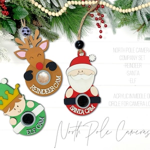 Elf Surveillance Christmas Ornament SVG, Elf Camera Christmas Ornament ...