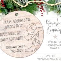 In Loving Memory Svg | Cowboy Svg | Loving Memory Cowboy Svg | Horse ...
