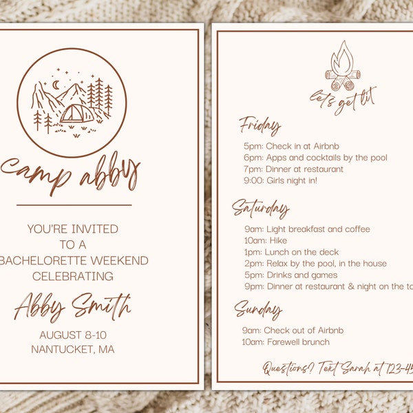 Cabin Invitation - Etsy