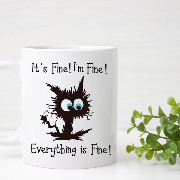 Frazzled Cat Svg - Etsy