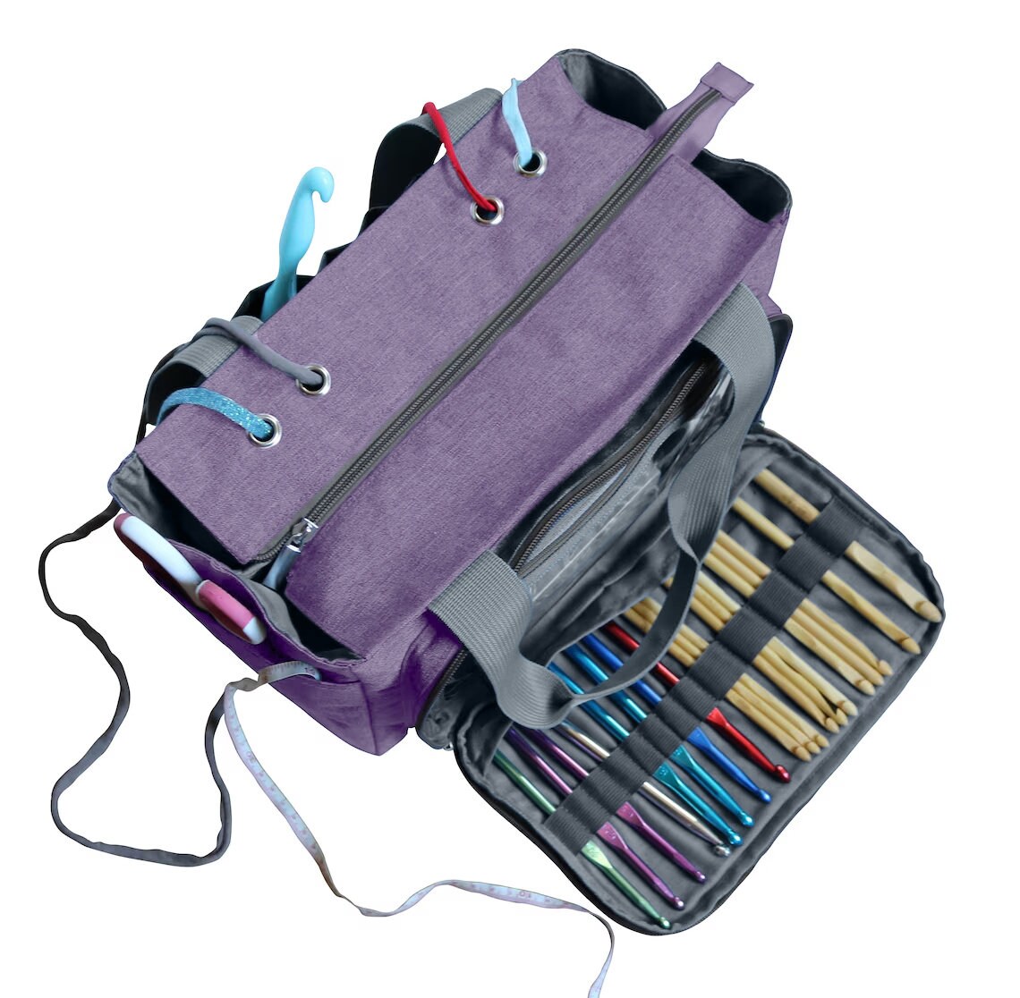 Yarn Storage Bag Craft Organizer PURPLE - Etsy