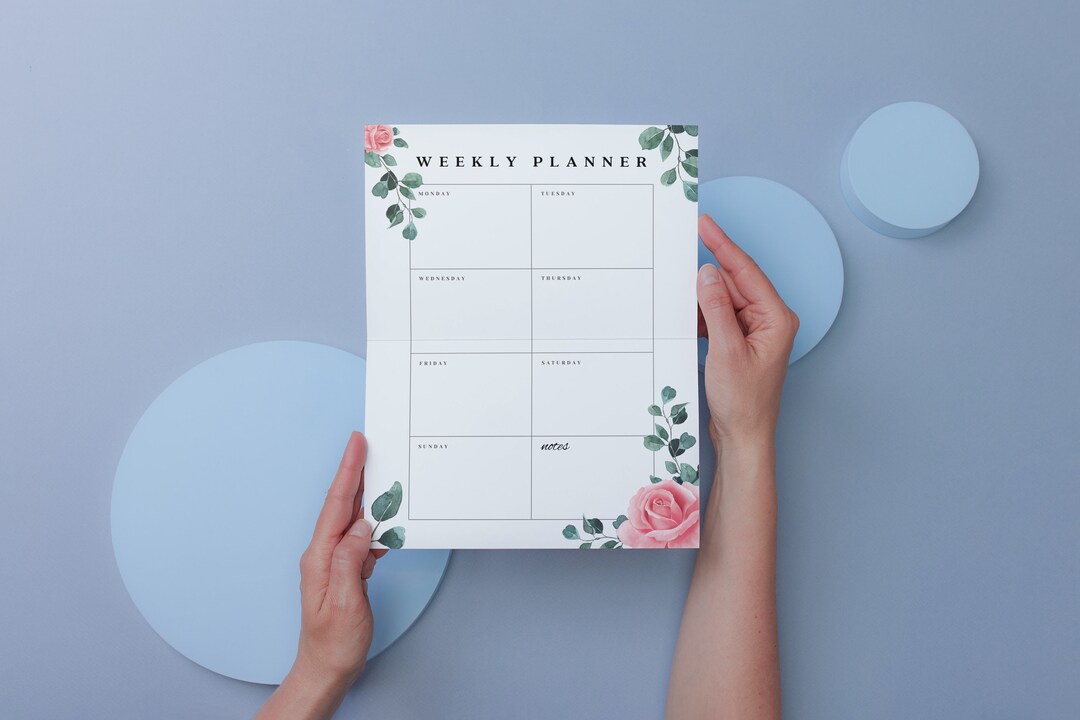 Weekly Planner Printable, Instant Download, Printable Pages, Single ...