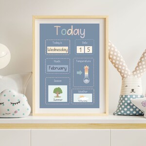 Morning Board | Circle Time | Today Chart | Children’s Calendar ...