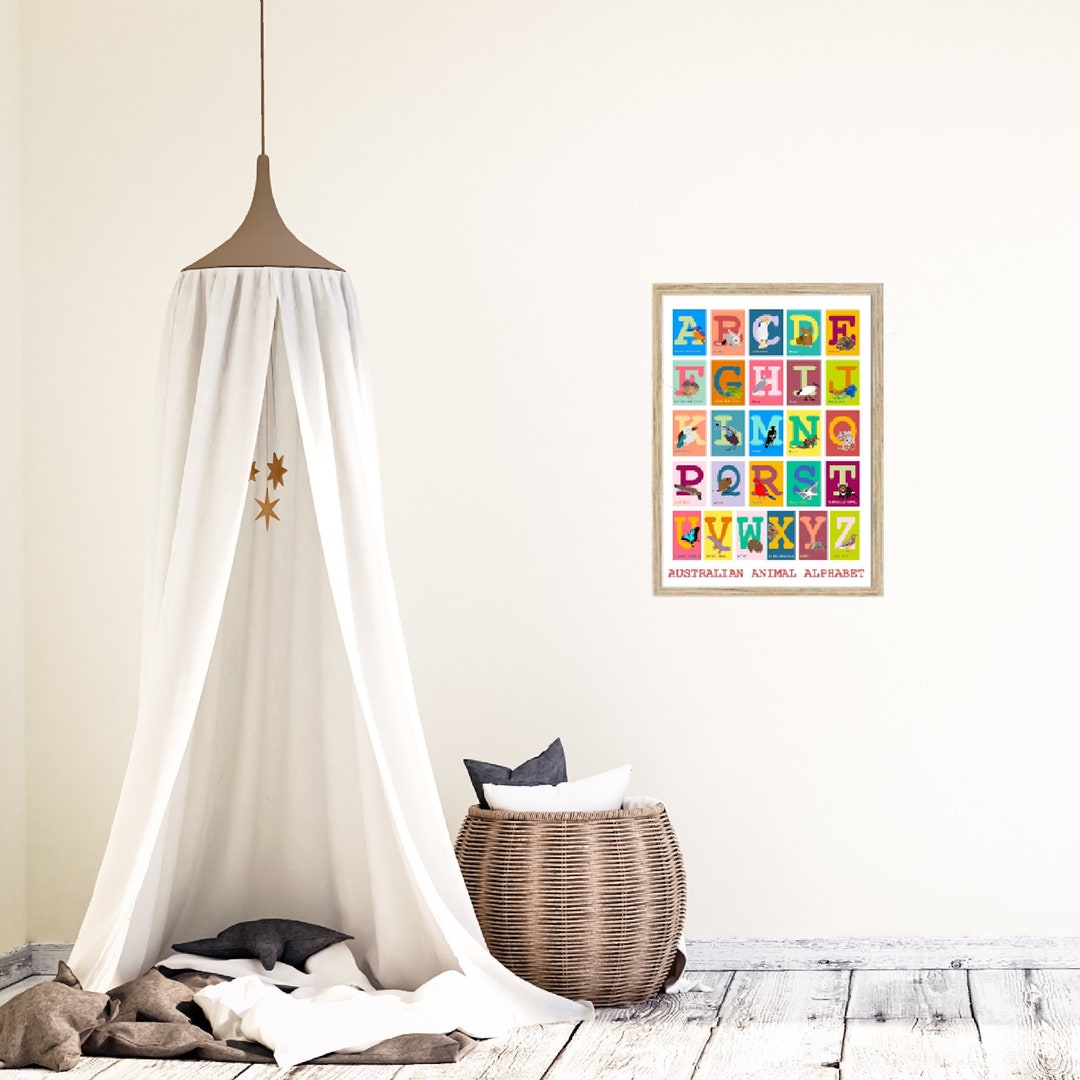 Australian Animal Alphabet. Nursery Art. Printable Poster. ABC. Digital ...