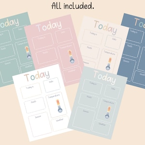 Morning Board | Circle Time | Today Chart | Children’s Calendar ...