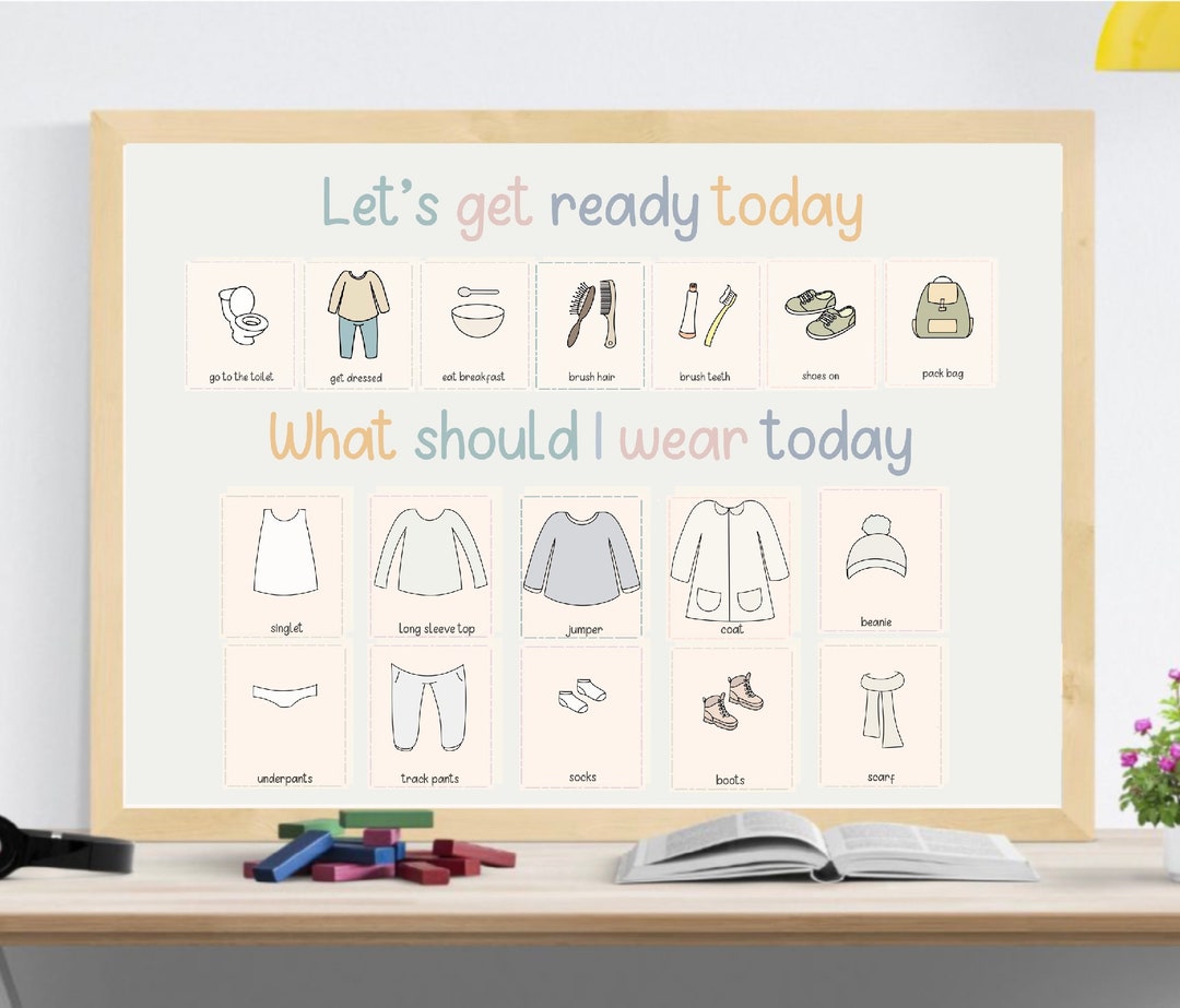 Morning Board | Today Chart | Children’s | Getting Ready Chart | What ...