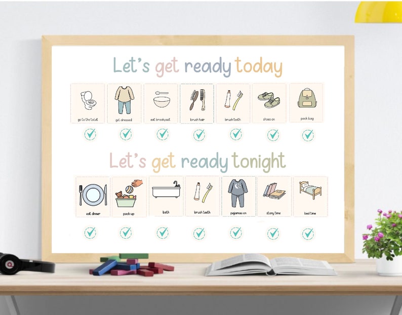 Morning Board | Today Chart | Children’s Calendar | Chore Chart ...