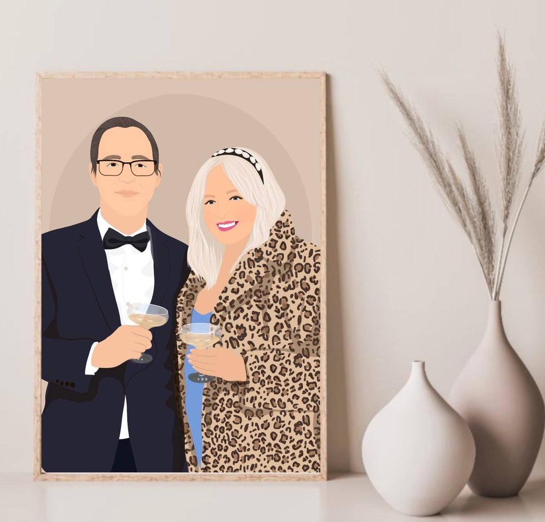 Custom Portrait Illustration | Digital Portrait | Full Face Detail ...