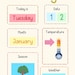Morning Board Circle Time Today Chart Childrens Calendar Weather Chart ...