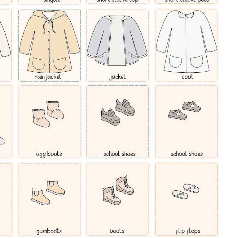 Morning Board | WHAT TO WEAR | Clothing Labels| Today Chart | Children ...