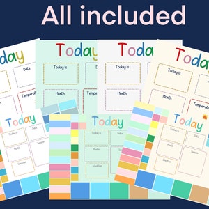 Morning Board | Circle Time | Today Chart | Children’s Calendar ...