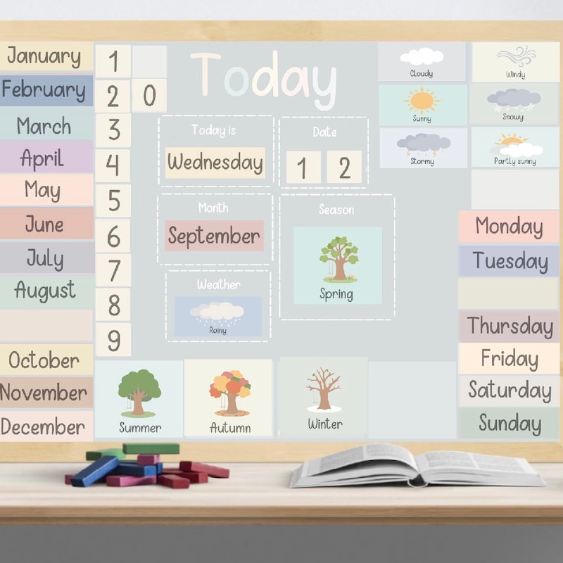 Calendar Morning Board - Etsy UK