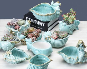 Seashell Planter - Etsy