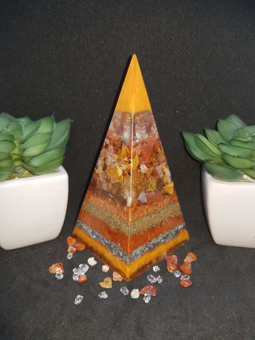 Sacral Plexus Orgone Pyramid - Etsy
