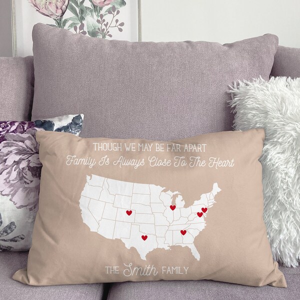Us Map Pillow - Etsy