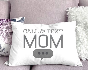 Text Your Mom Pillow | Etsy