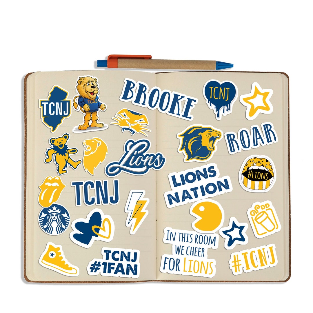 Custom University / College Vinyl Stickers | Personalized Student Name ...