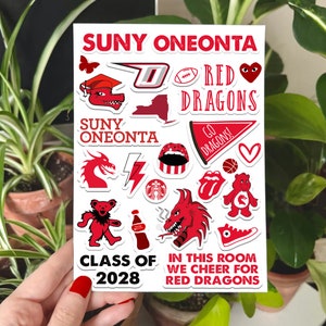 Custom University / College Vinyl Stickers | Personalized Student Name | Fun Designs | Water ...