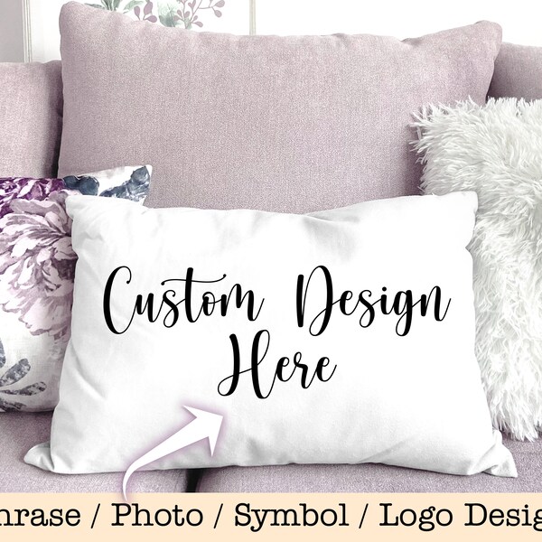 Logo on Pillow - Etsy