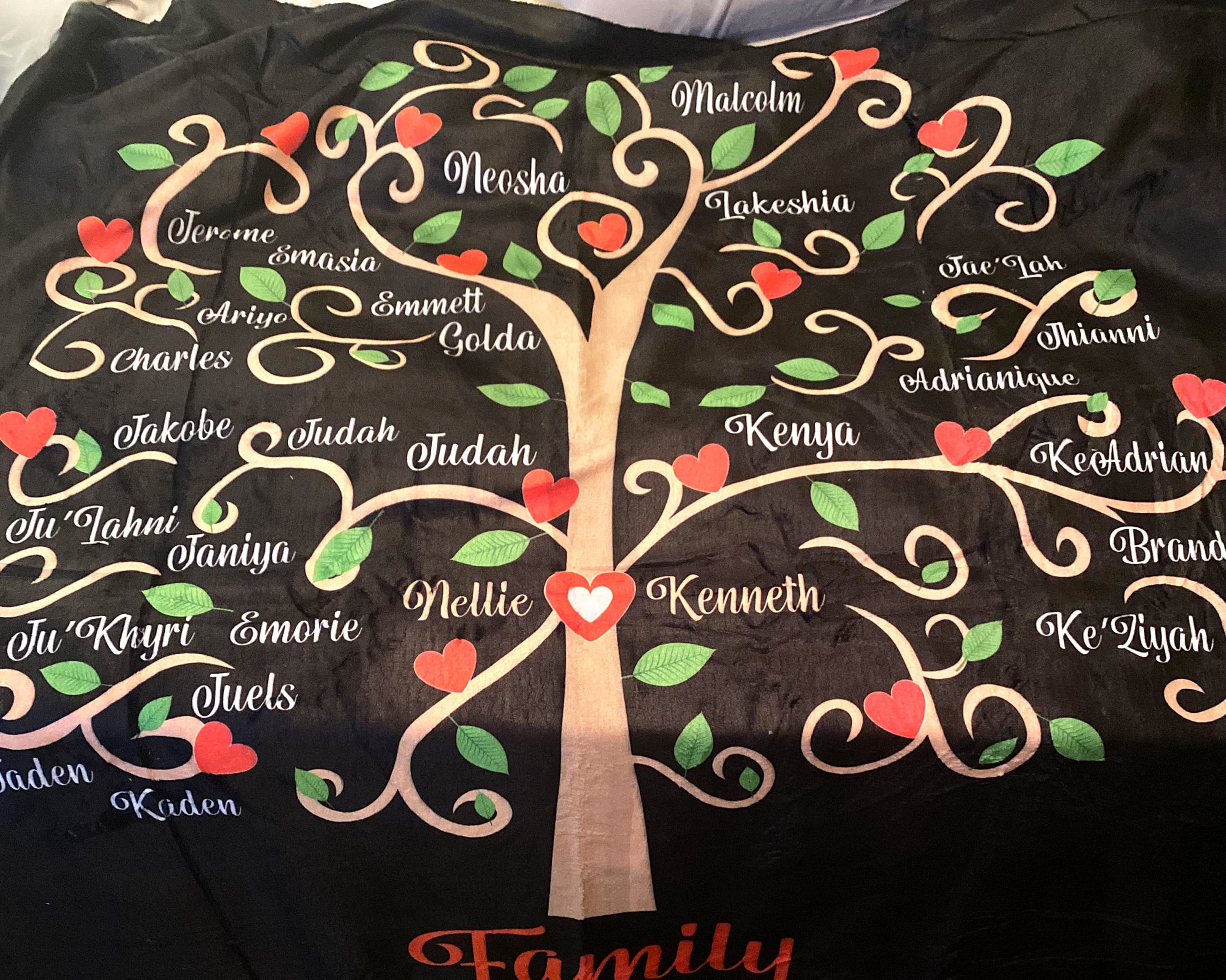 Family Tree Throw Blanket Family Reunion Decor Fully - Etsy