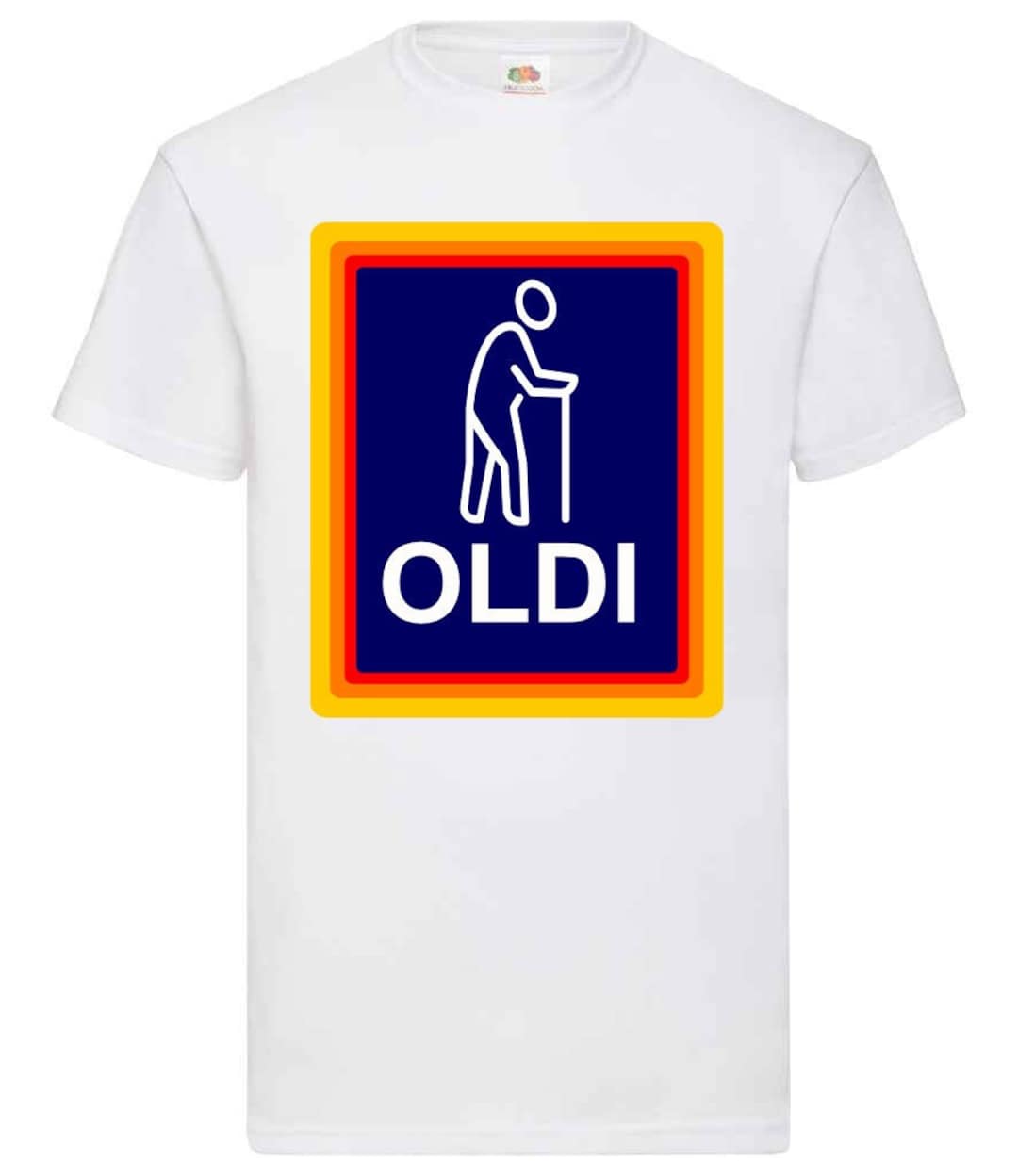 OLDI Funny Men's T-shirt Aldi Inspired Parody T-shirt Retirement Gift ...