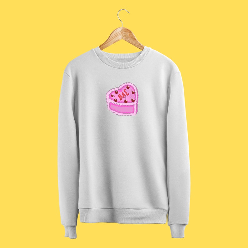 Valentine's Day BAE CAKE Png Jpeg Download File Cute Fun Heart ...