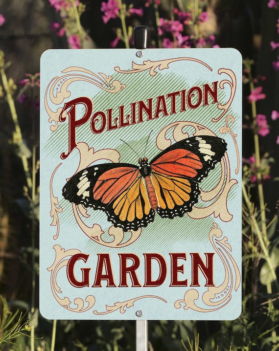 Pollinator Garden Yard Sign Garden Sign With Aluminum Stake. - Etsy