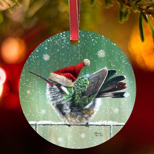 Splish Splash Hummingbird Ornament, Christmas Ornament, Santa Clause ...