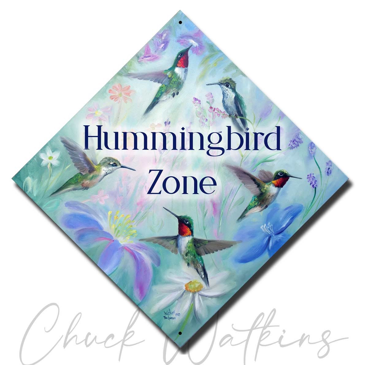 Hummingbird Zone Aluminum Garden Sign Weather Resistant - Etsy