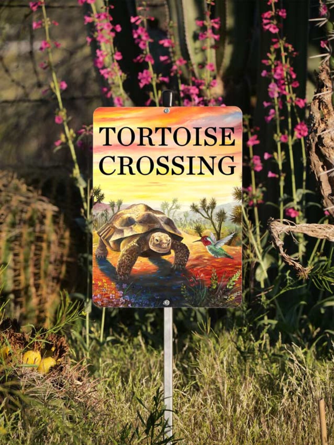 Tortoise Crossing Sign, Yard Sign, Garden Sign With Aluminum Stake. - Etsy