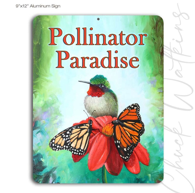 Pollinator Paradise Sign - Etsy