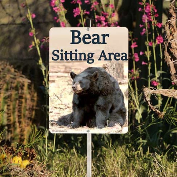 Bear in Area Sign - Etsy