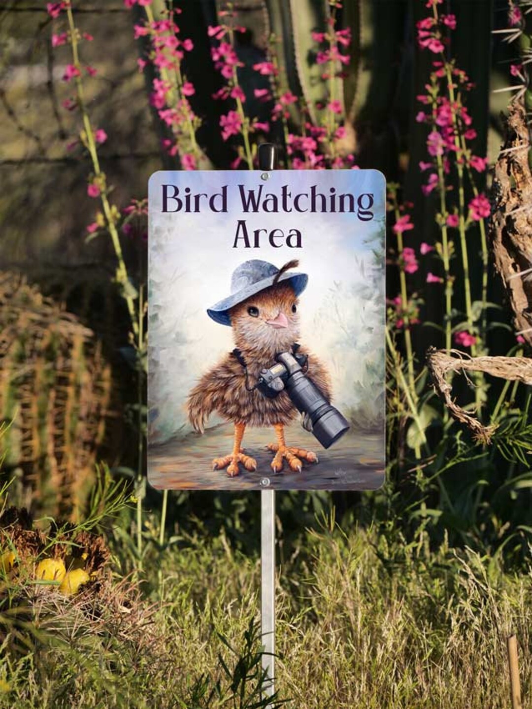 Birding Watching Area Sign. Baby Quail Yard Sign Bird Watching. - Etsy