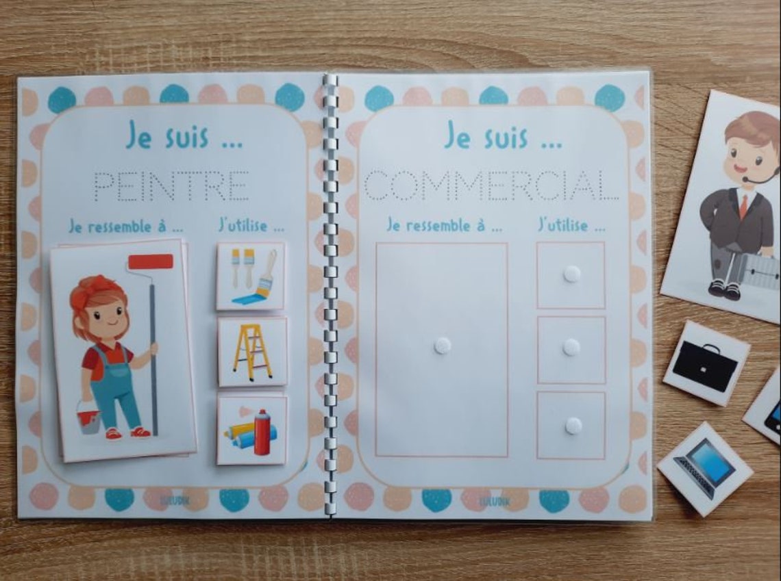 Livret dactivités sur les métiers Book sur les métiers - Etsy France