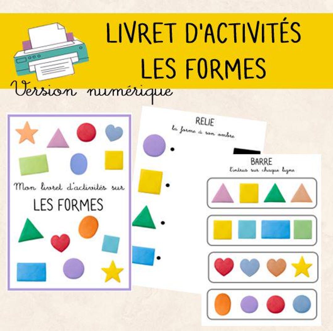 PDF Shapes Activity Booklet Kindergarten Level Shapes Learning Booklet ...