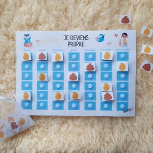 Je deviens propre ! Tableau de propreté- continence - Tableau d ...