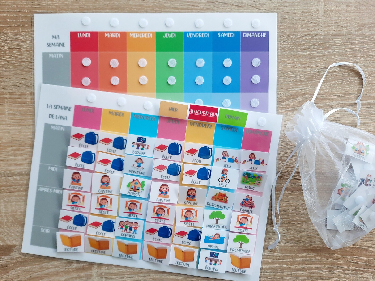 Semainier enfant / calendrier enfant - Etsy France