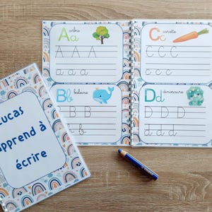Japprends à écrire les lettres de lalphabet Livret de graphisme - Etsy ...