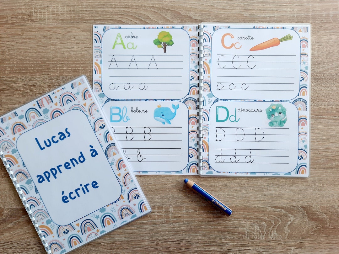Japprends à écrire les lettres de lalphabet Livret de graphisme - Etsy ...