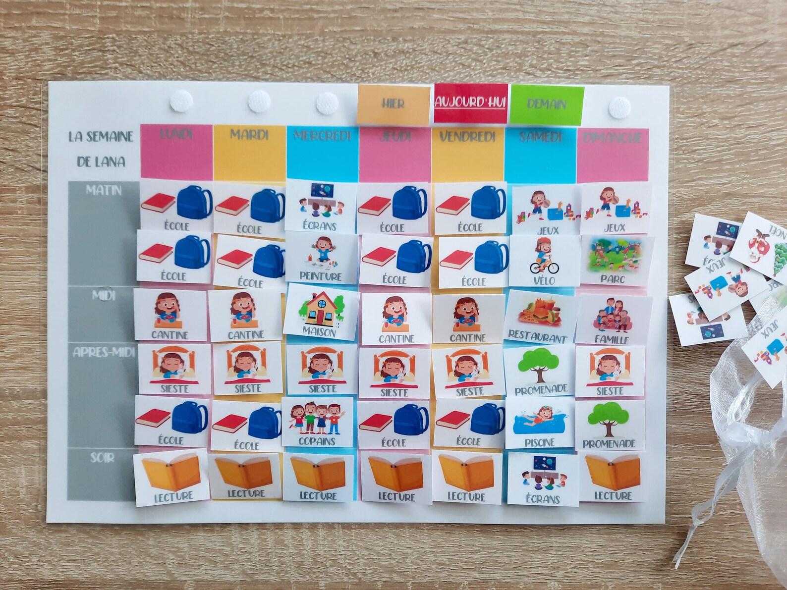 Semainier enfant / calendrier enfant - Etsy France